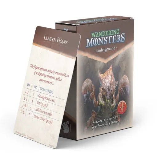 Dungeons & Dragons 5e RPG: Wandering Monsters Deck - Underground ...
